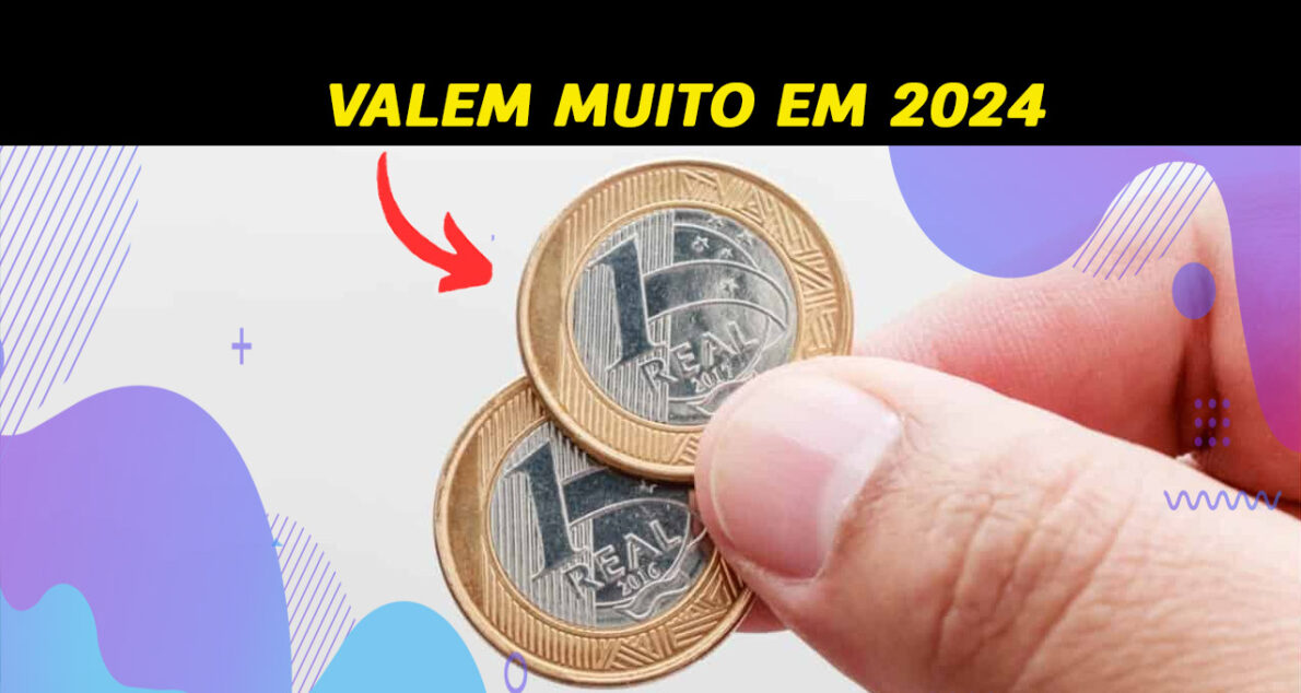Essas duas moedas de R$ 1 REAL já valem R$ 500 cada uma em 2024 ...
