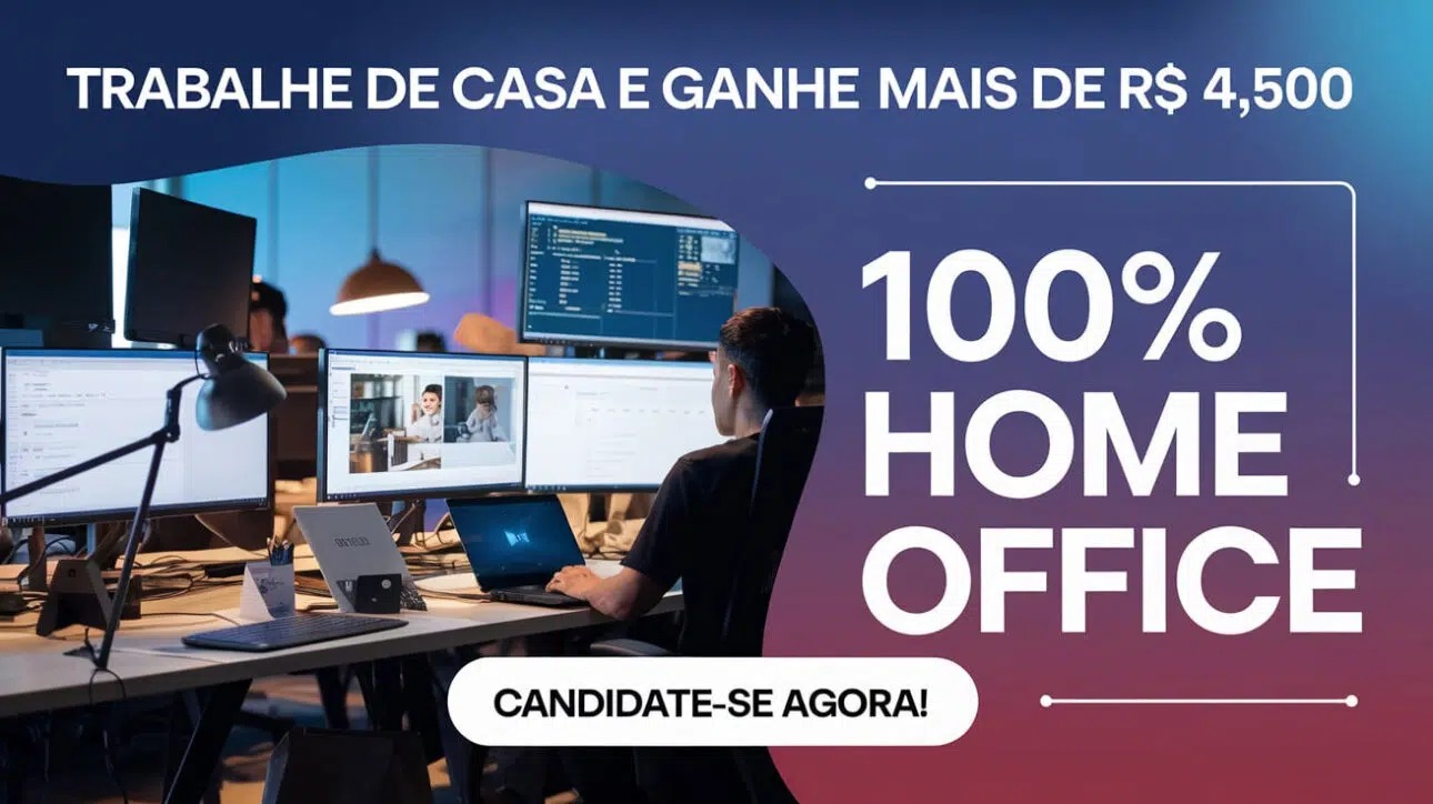 Trabalhe de casa com um salário de R$ 4.500! Empresa abre vaga no ...
