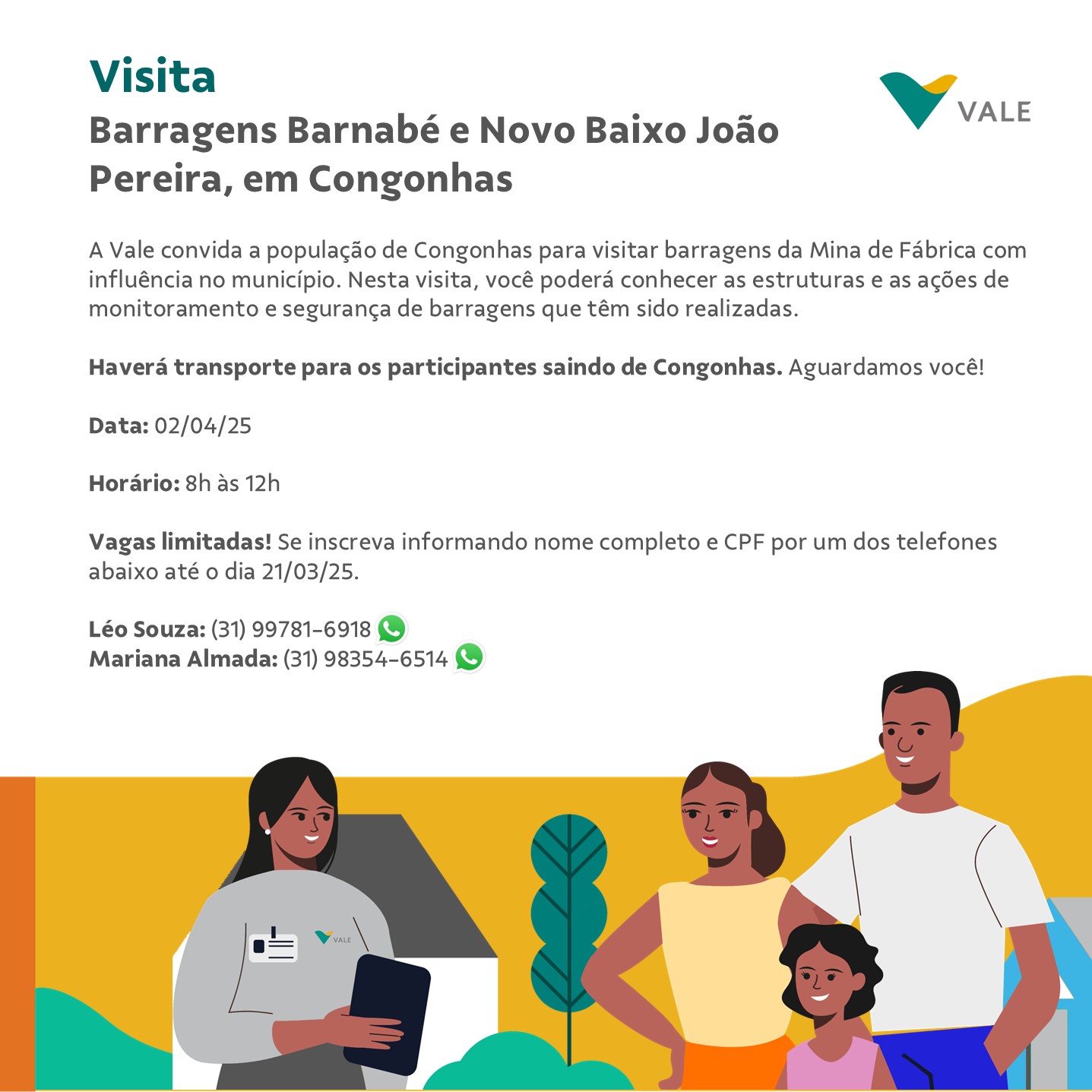 Moradores visitam barragem a convite da Vale - Correio de Minas